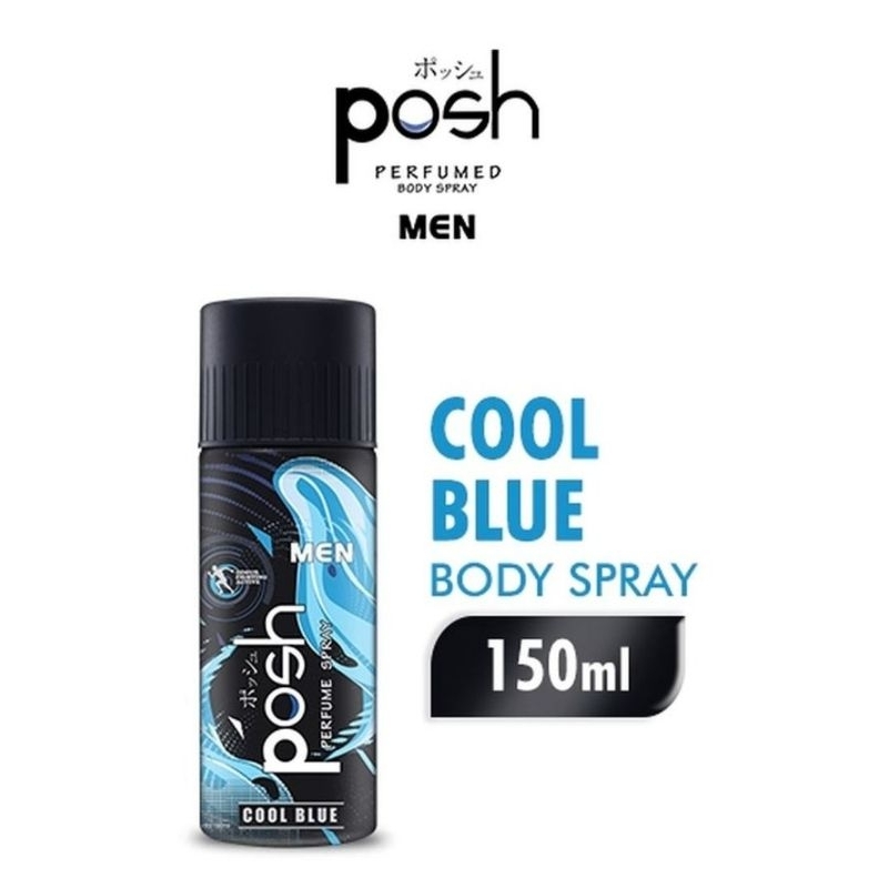 Jual Posh Body Spray Perfumed Cool Blue 150MI | Shopee Indonesia