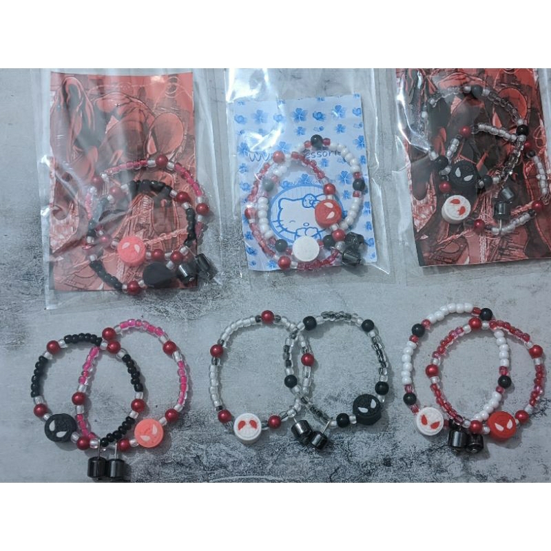 Jual Grosir/Gelang Tangan Capel,Sol met, Pasangan,Motif Spider-Man ...