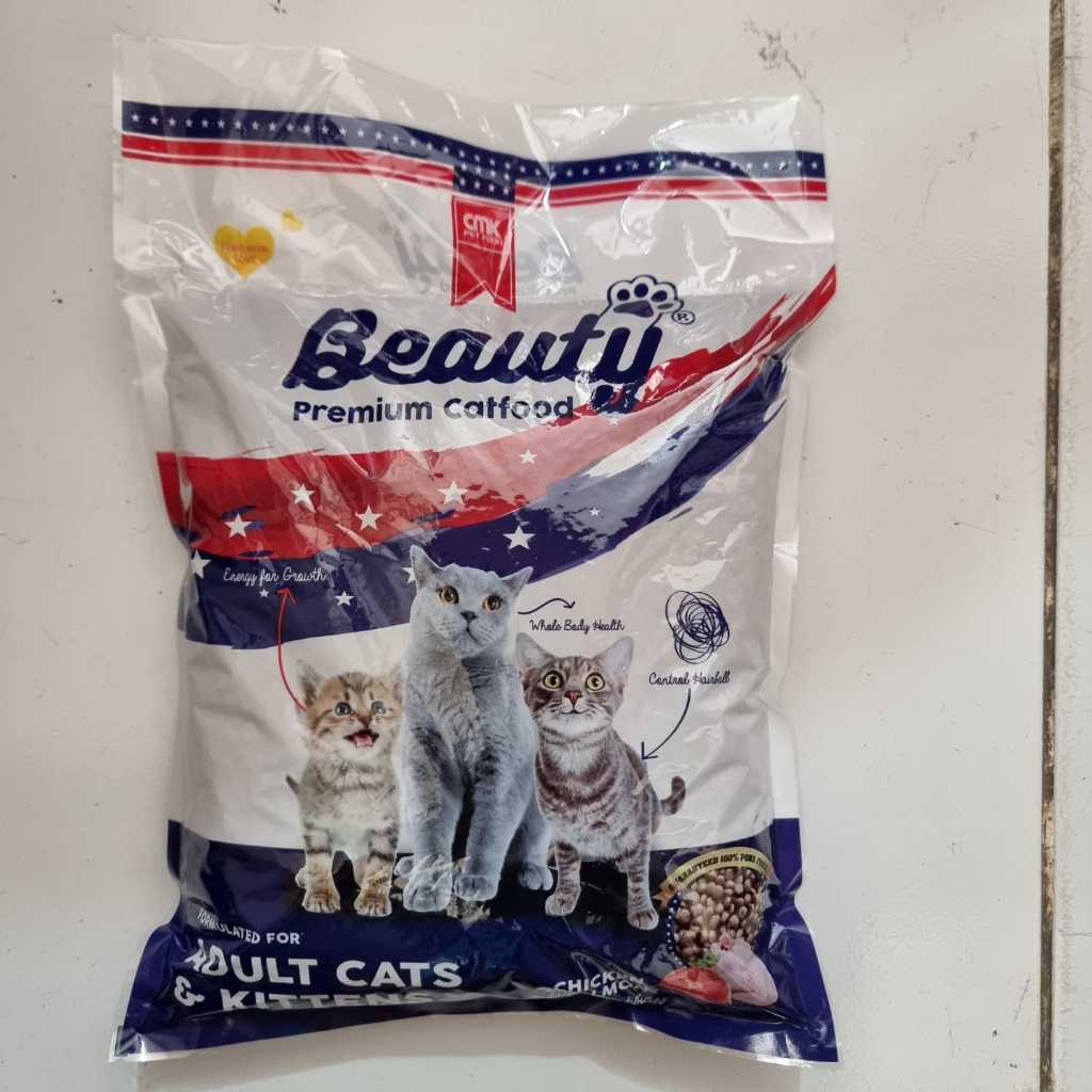 Jual Beauty - Makanan Kucing Kering / Dry Food - Chicken & Salmon ...