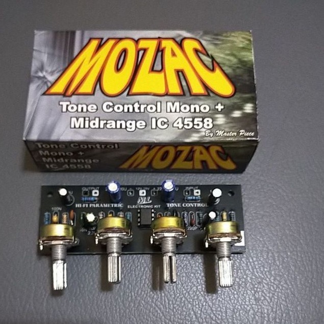 Jual TONE CONTROL MONO + MIDDLE MOZAC KIT ic 4558 | Shopee Indonesia