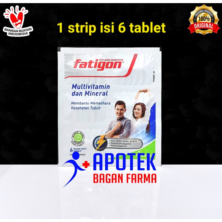 Jual FATIGON & FATIGON SPIRIT Strip 6 tab - Multivitamin Daya Tahan ...