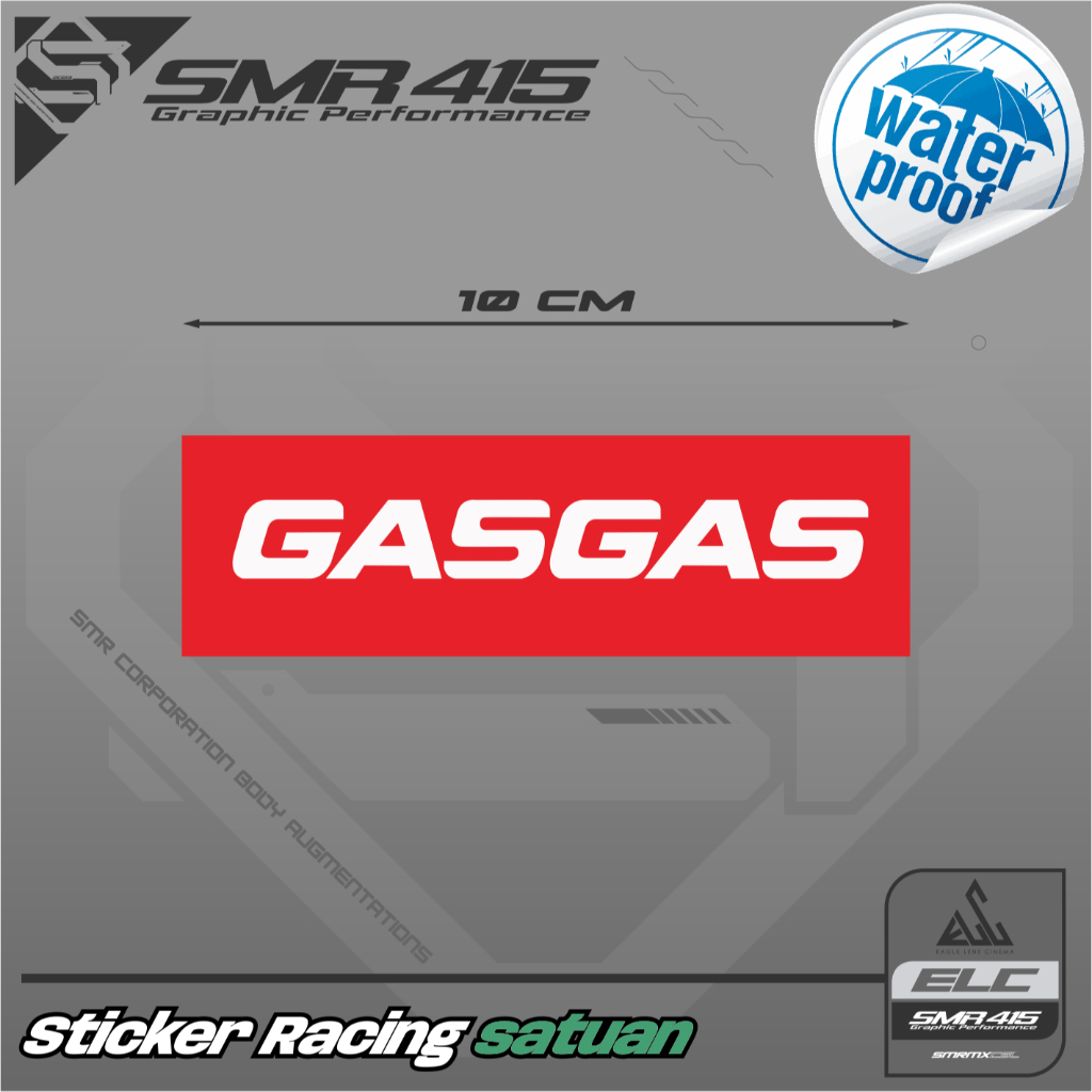 Jual STIKER GASGAS / stiker vinyl gasgas racing / stiker printing logo ...