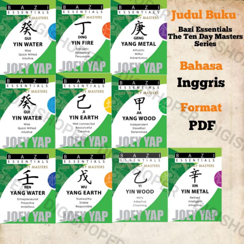 Jual Bazi Essentials - (single) Ten Day Master - Lengkap Bing Ding Xin ...