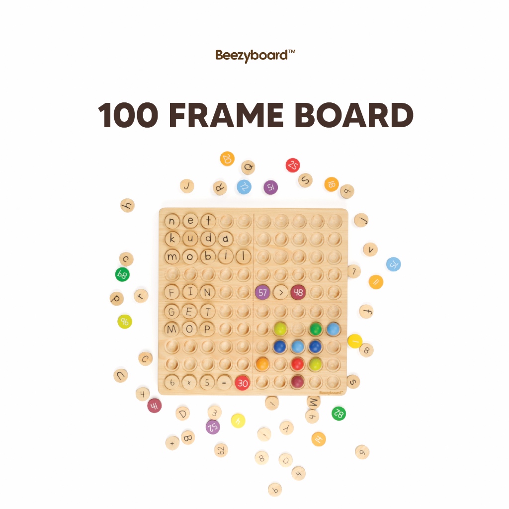 Jual Beezyboard - 100 Frame Board - mainan berhitung/mainan matematika ...