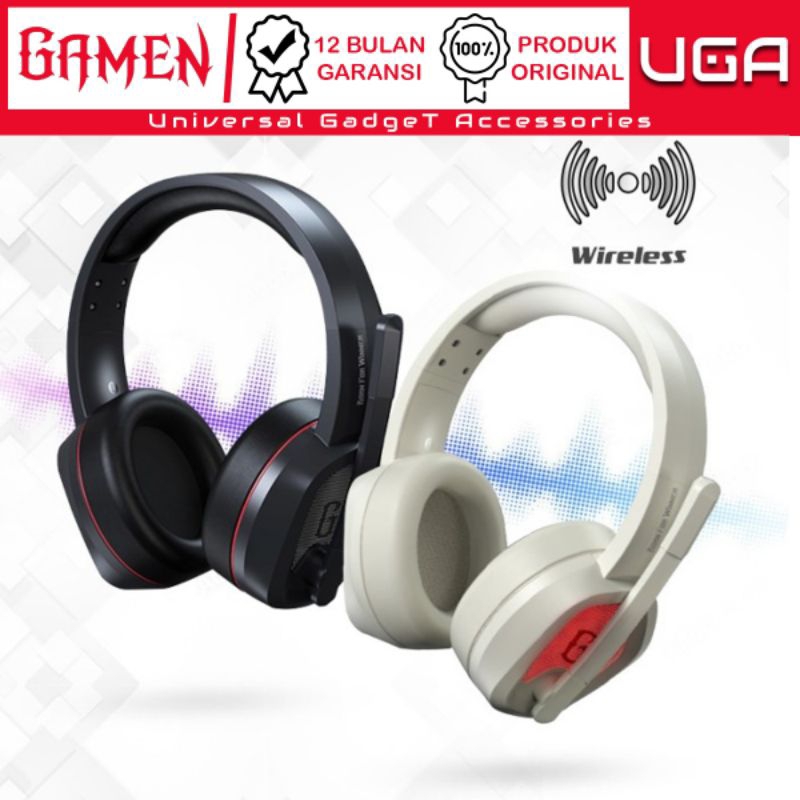 Jual Headphone Gaming GAMEN Shadow II Dual Mode Wired and Wireless Pro ...