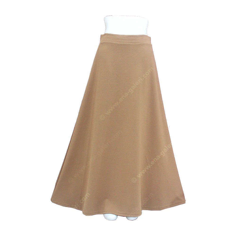 Jual Rok Panjang Coklat Bahan Waffle Premium Tebal dan Lembut Rok ...