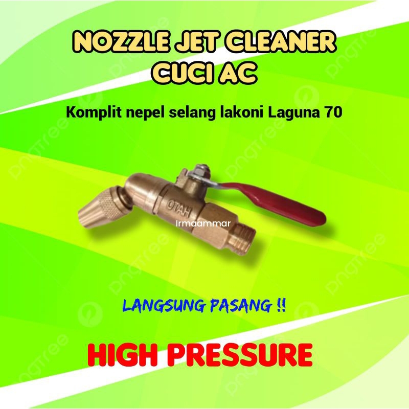 Jual Nozzle jet cleaner cuci AC kran bengkok + connector selang lakoni ...