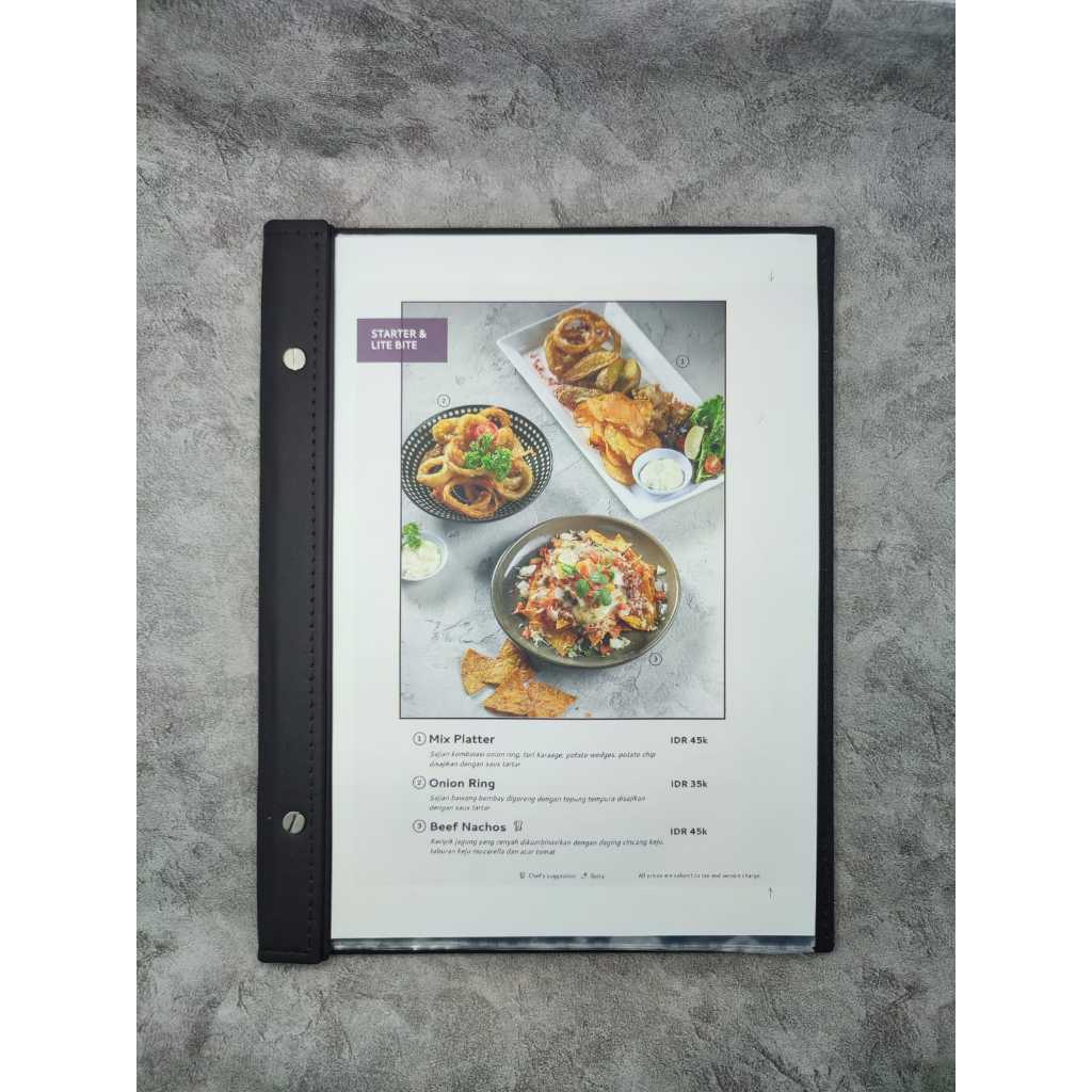 Jual Buku menu 1 muka untuk cafe,resto,hotel,kedai,dll. | Shopee Indonesia