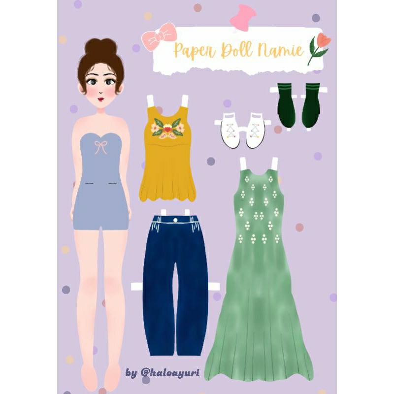 Jual Paper Doll Namie - Mainan Anak Bongkar Pasang Jadul Boneka Kertas ...