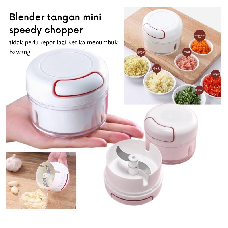 Jual Chopper Manual Blender Mini Speedy Chopper / Blender Tarik Tangan ...