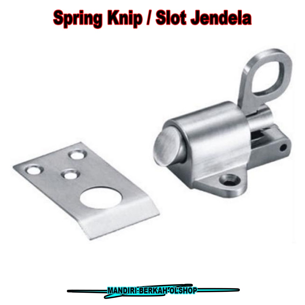 Jual Slot Jendela - Grendel Bulat Stainless - Spring Knip Tebal Bulat ...