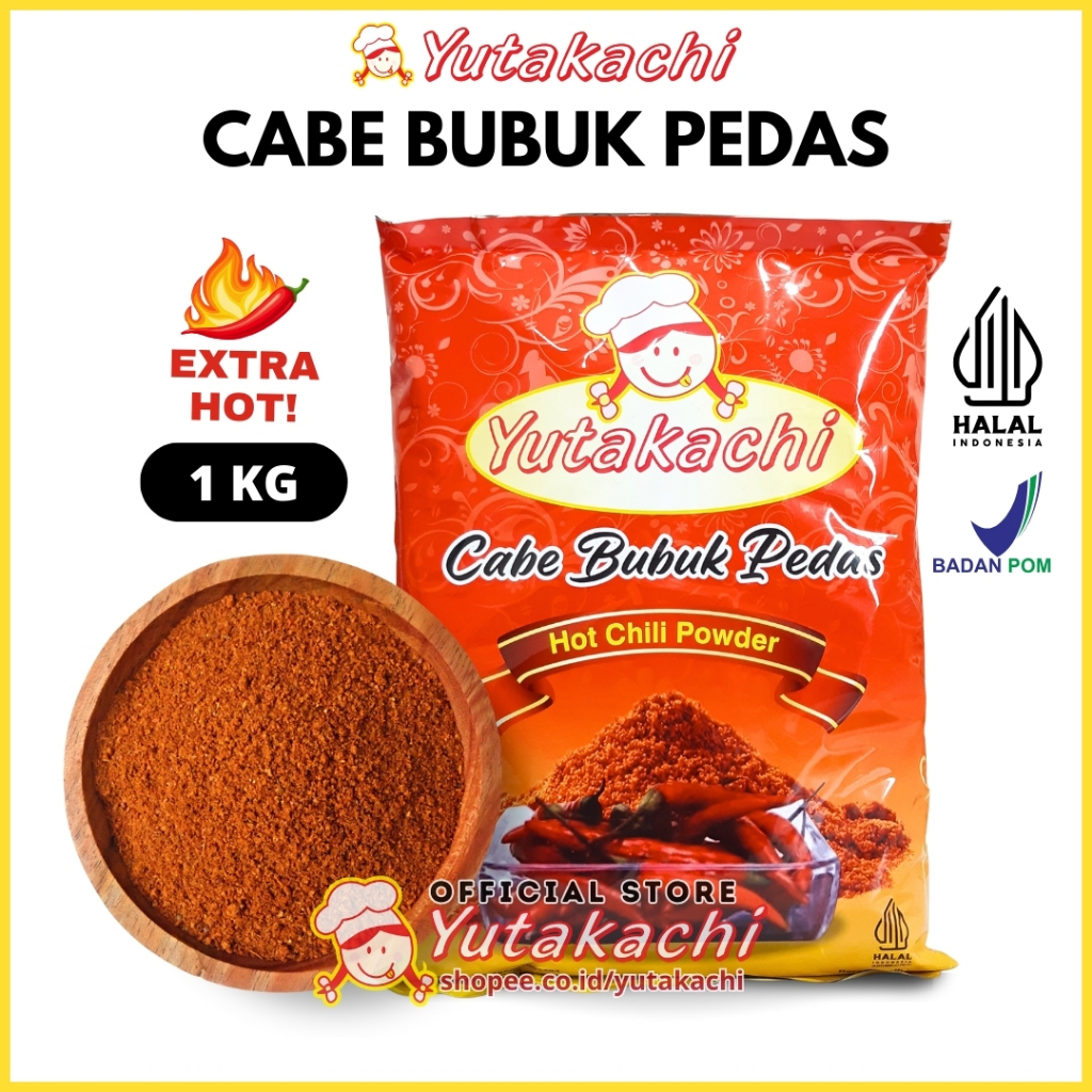Jual Cabe Bubuk Pedas 1Kg Yutakachi | Bubuk Cabai Gochugaru Chili ...
