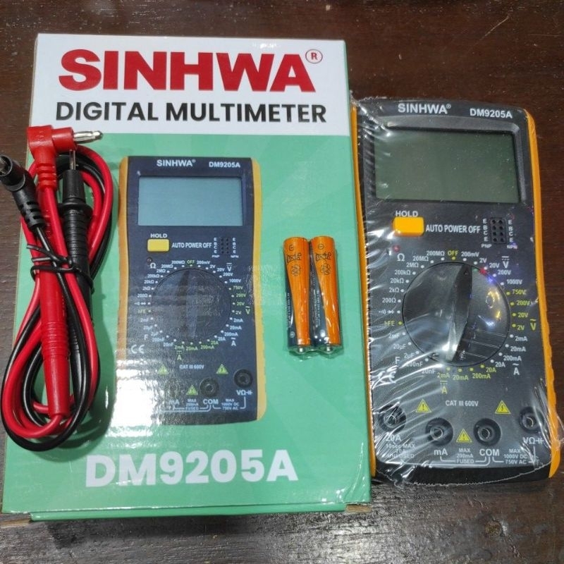 Jual Multitester Digital Sinhwa DM9205A Multimeter Avometer 9205 DM9205 ...