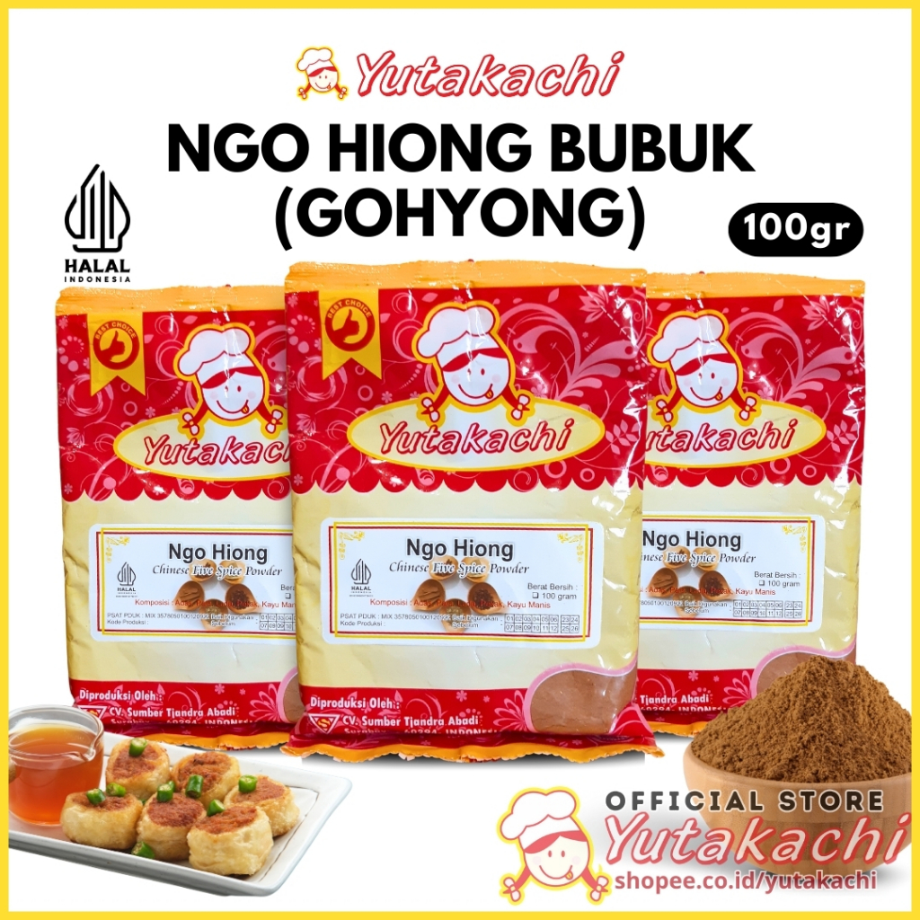 Jual Bumbu Ngo Hiong Bubuk 100gr Yutakachi / Gohyong Viral / Go Hiong ...