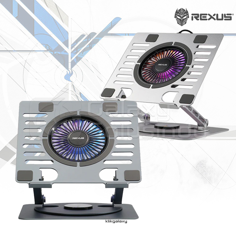 Jual Rexus Decha FP04 Metal 360 Laptop Stand - Grey Silver | Shopee ...