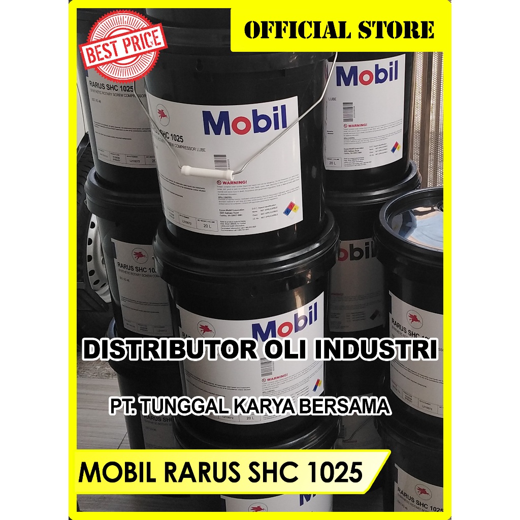 Jual MOBIL RARUS SHC 1025 ( Synthetic PAO Oil Compressor ISO VG 46 ...