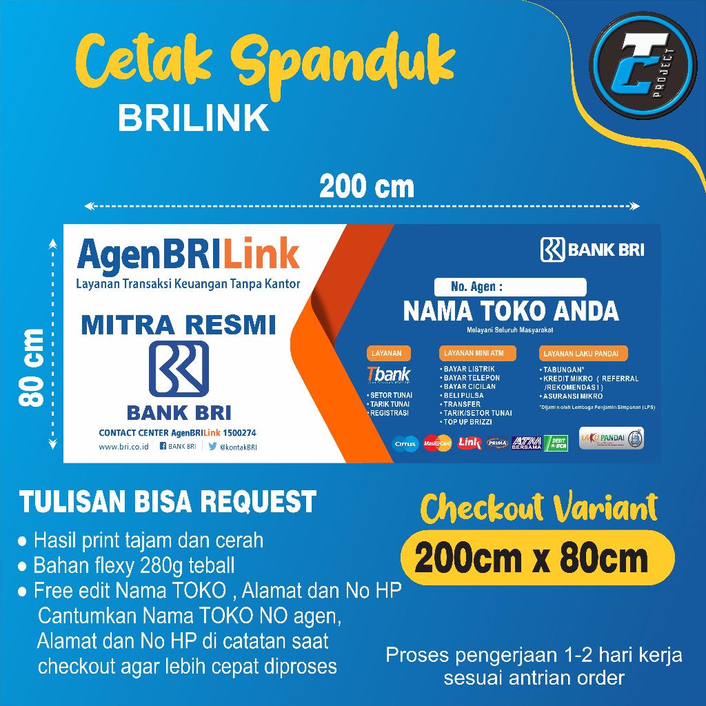 Jual Cetak Spanduk, MMT, Banner, Baliho BRI LINK | Shopee Indonesia