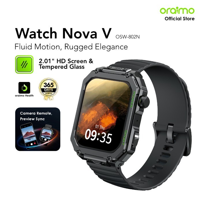 Jual Oraimo Watch Nova V OSW-802N Smartwatch TFT Screen 2.01 ...