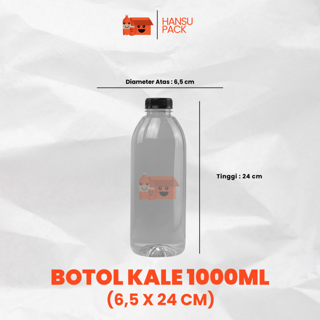 Jual Botol Kale 1000ml Botol Plastik Kale 1 Liter 45gr Botol Minum | Shopee Indonesia