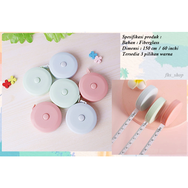 Jual Meteran Mini Portable Meteran Kain Mini Meteran Roll Mini Warna ...