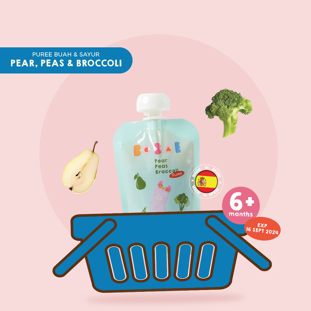 Jual BoBae BABY – Pear, Peas,Broccoli EXP 16 September 2024/ MPASI Anak ...