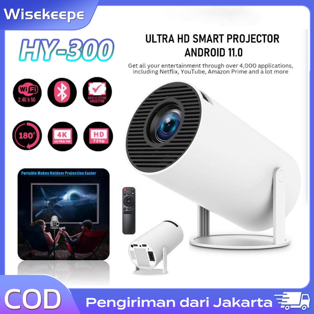 Jual Optoma Proyektor HY300 2+16GB Android 11.0 Smart Box 8000 ...