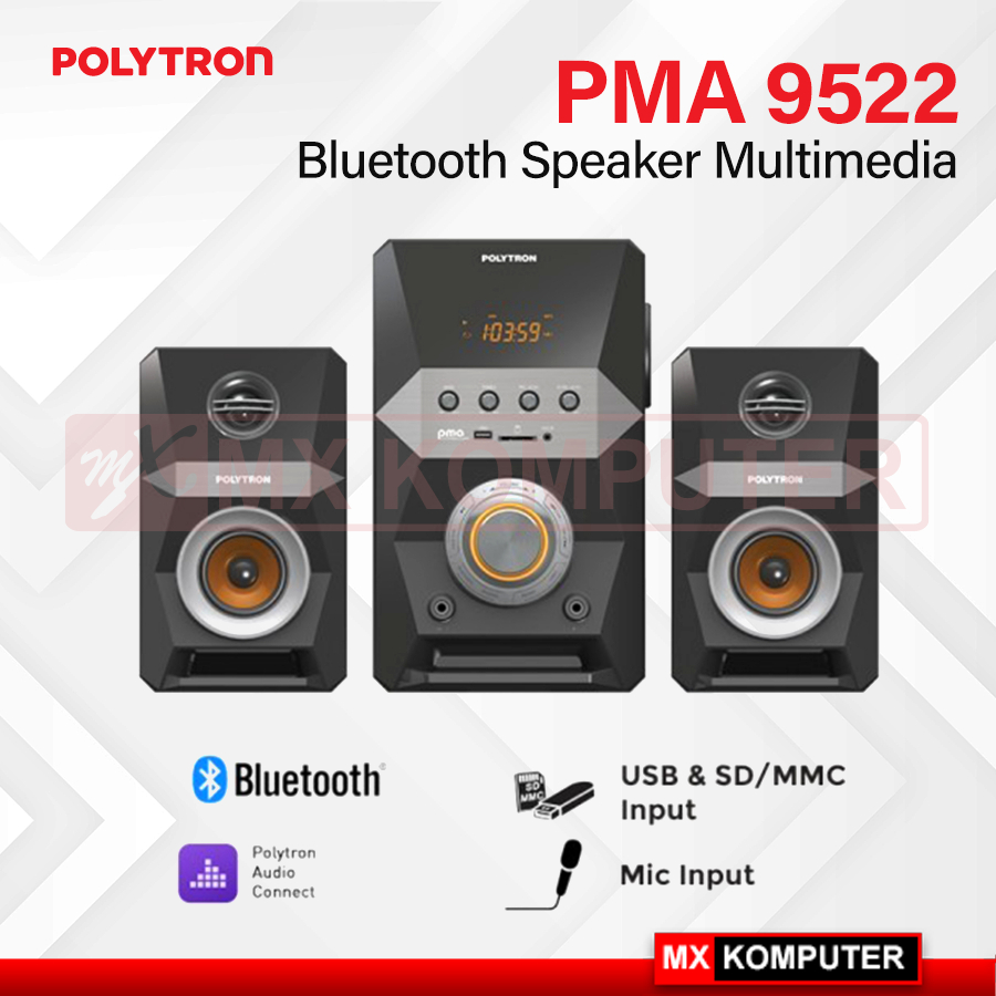 Jual Speaker POLYTRON PMA 9522 Bluetooth Radio Karaoke | Shopee Indonesia