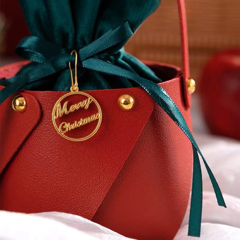 Jual NEW - CHRISTMAS TOTE BUCKET LEATHER BAG COOKIES KUE KERING SNACK ...