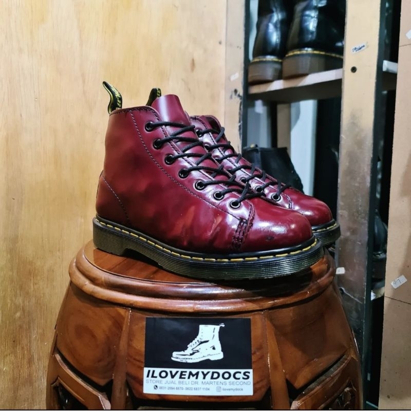 Jual dr martens monkey boots red cherry size 38 thailand | Shopee Indonesia