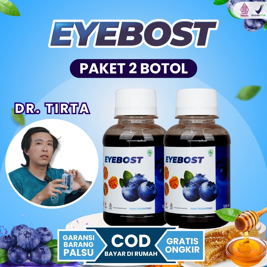 Jual Eyebost – Madu Vitamin Mata Paket 2 Botol Sebagai Suplemen Mata ...