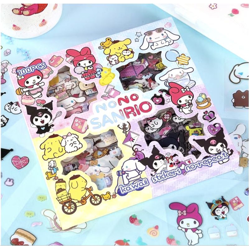 Jual Stiker Momo Karakter Sanrio Momo Anne Rainbow 100pcs | Shopee ...