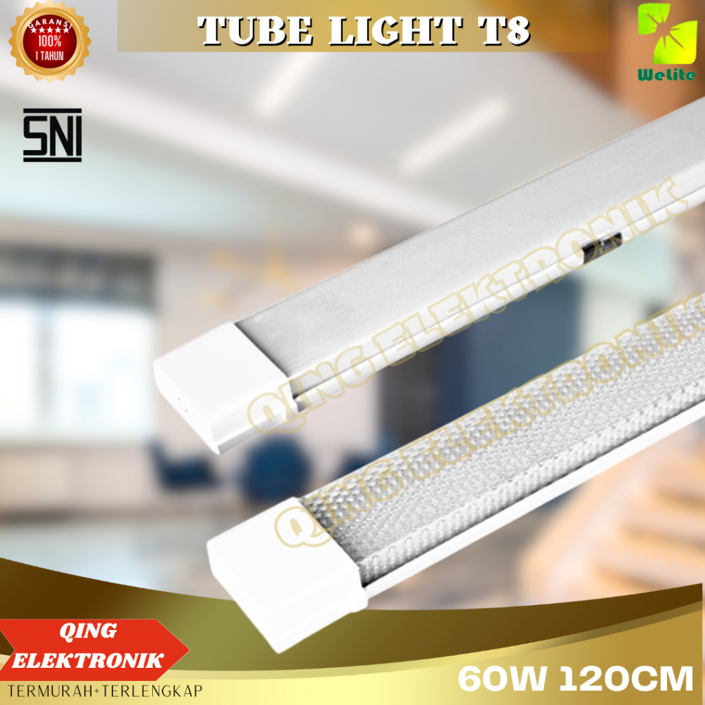 Jual Lampu TL Slim T8 LED Kotak Tubelight LED Linear T8 60W 120CM ...