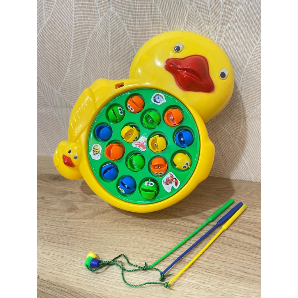 Jual Mainan Anak Pancingan Ikan Putar Kolam Bebek Fun Magnetic Fishing ...