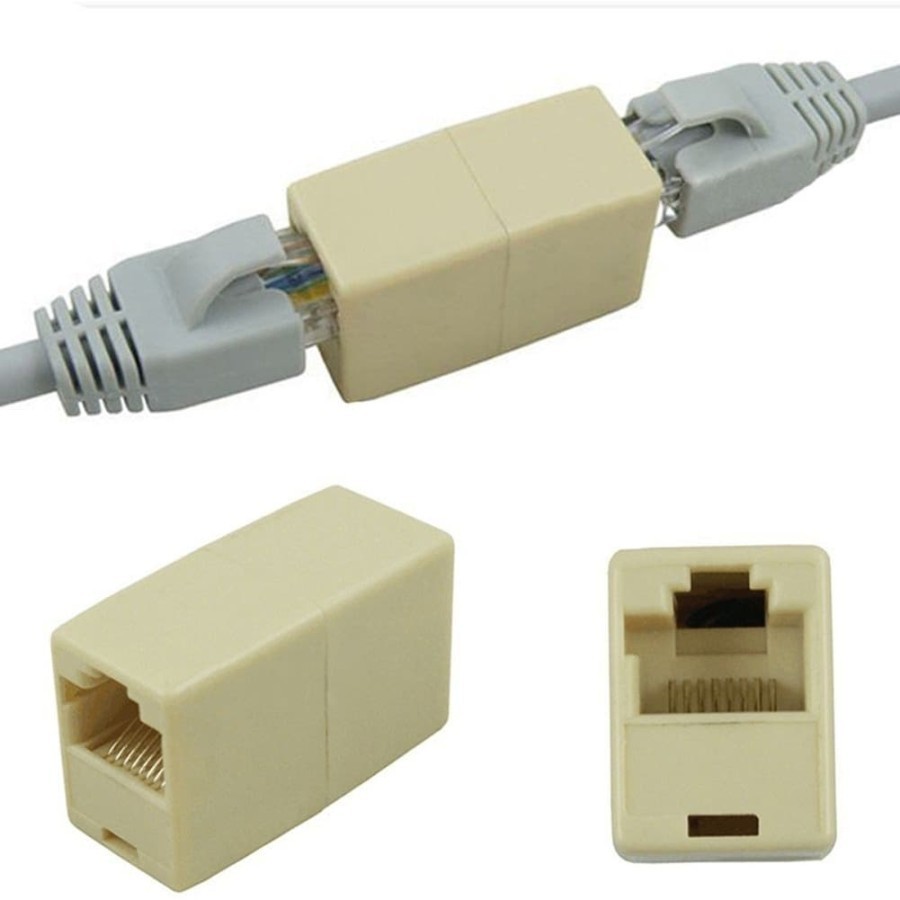 Jual Barel RJ45 Coupler Female to Female Barrel RJ45 Sambungan LAN ...