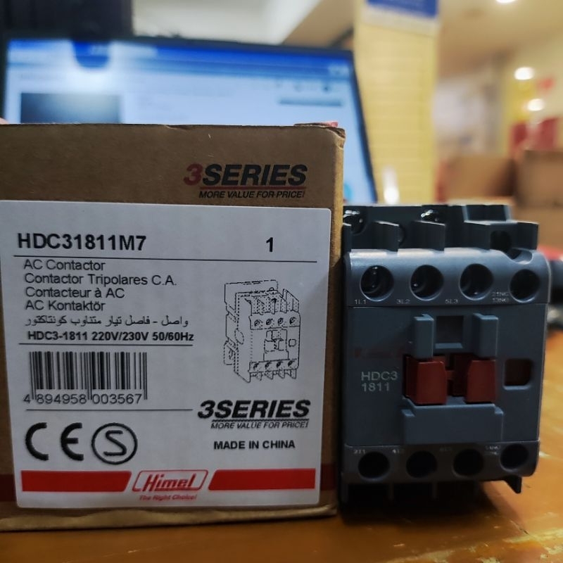 Jual HIMEL MAGNETIC KONTAKTOR CONTACTOR HDC309 HDC312 HDC318 HDC325 HDC332 HDC340 1NO 1NC 3PHASE ...