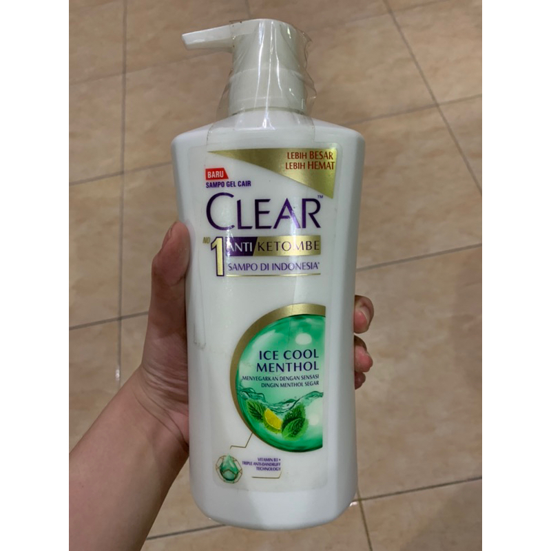Jual CLEAR ICE COOL MENTHOL SHAMPOO 660 ml ORIGINAL FULL BARU | Shopee ...