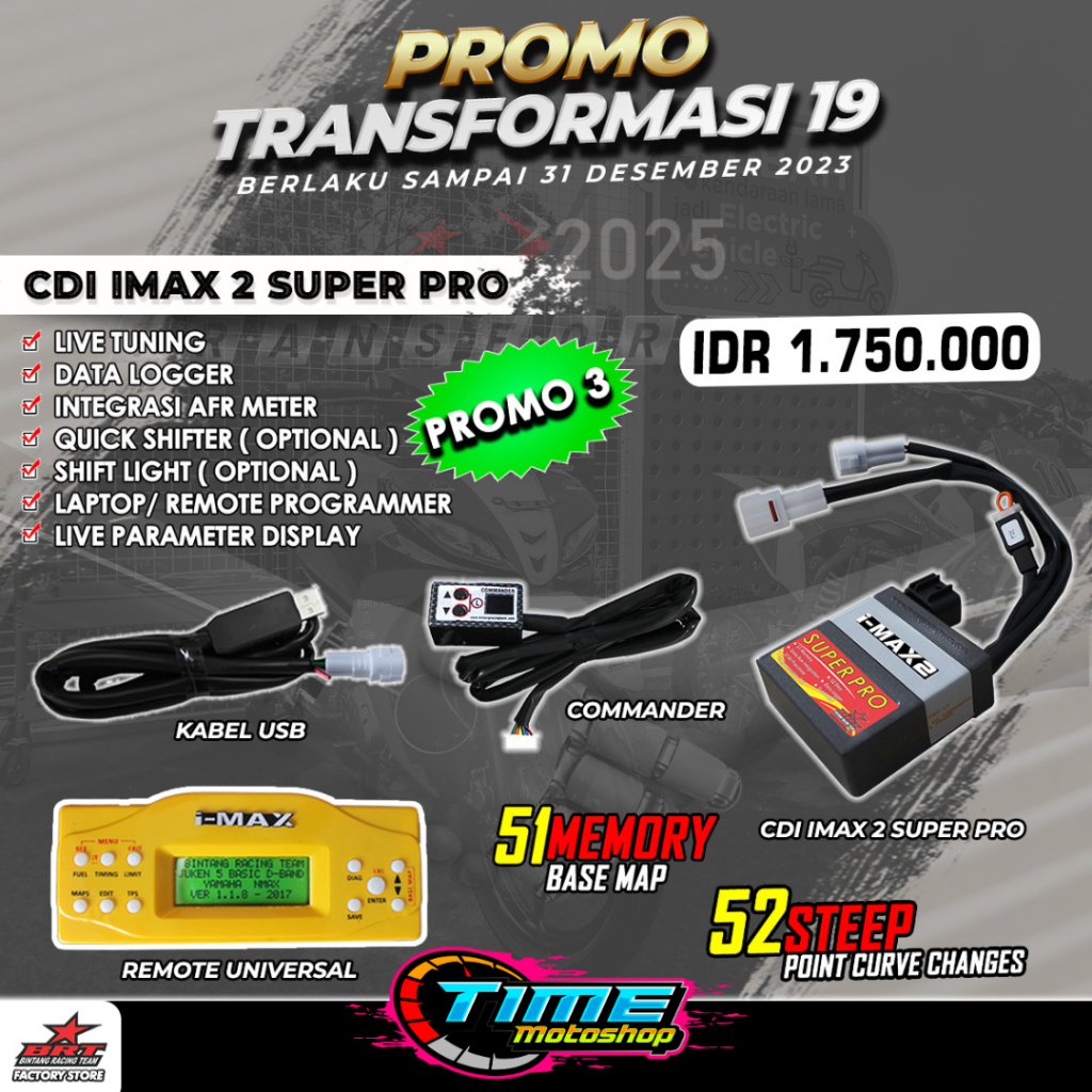 Jual CDI BRT IMAX 2 26 STEP / 52 SUPER / 52 SUPER PRO KARISMA SUPRA X ...