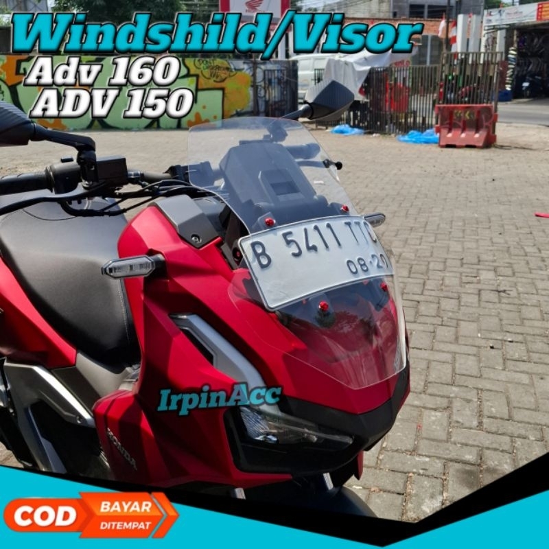 Jual Visor Windshield Honda ADV 150 Adv 160 model Standar Ori Original ...