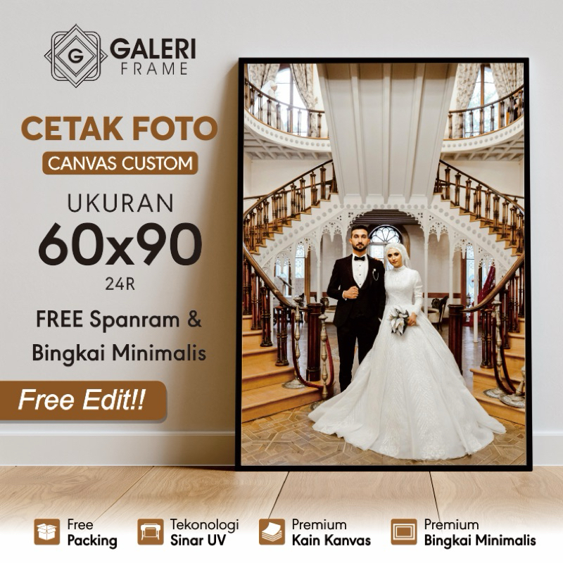 Jual Cetak Foto Kanvas 24R ( 60X90 ) Include Frame Minimalis | Canvas ...