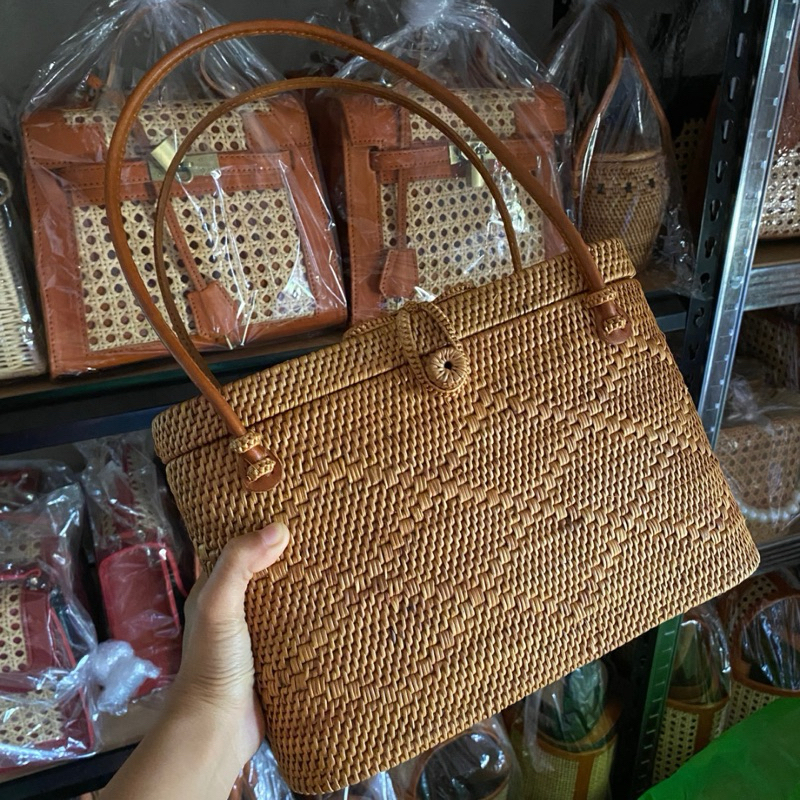 Jual TAS JINJING | TAS ATE BALI | TAS ROTAN BALI | SHOULDER BAG | TAS ...
