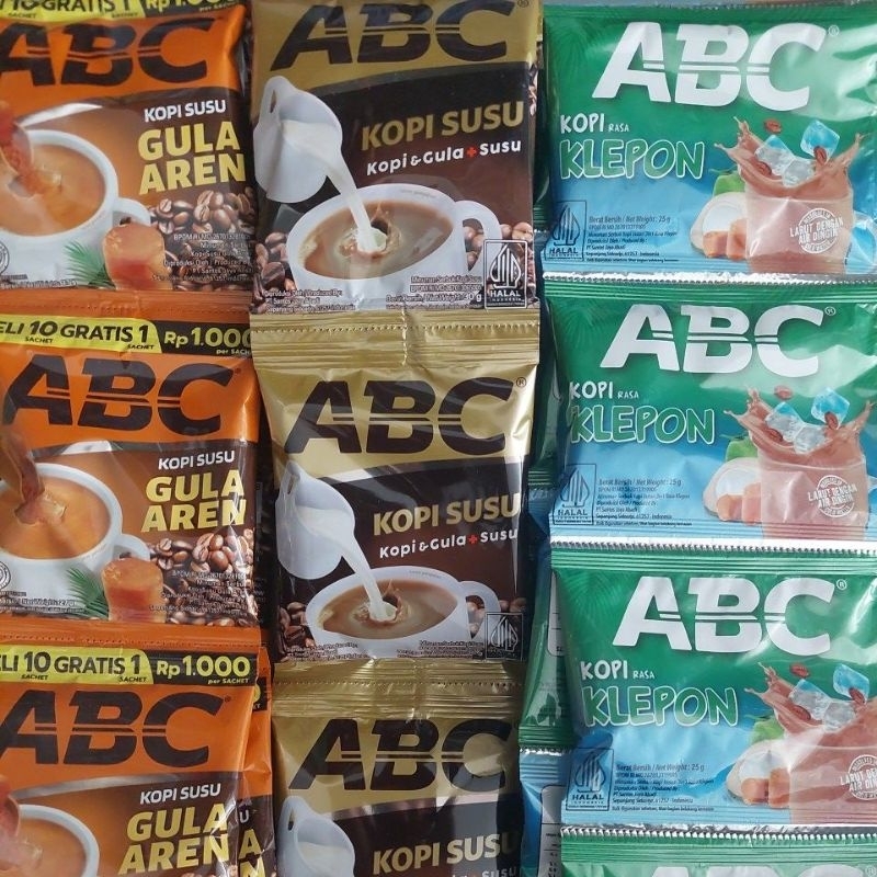 Jual Abc Kopi Renceng 1 Renceng isi 10 sct Kopi Abc Gula Susu Gula Aren ...