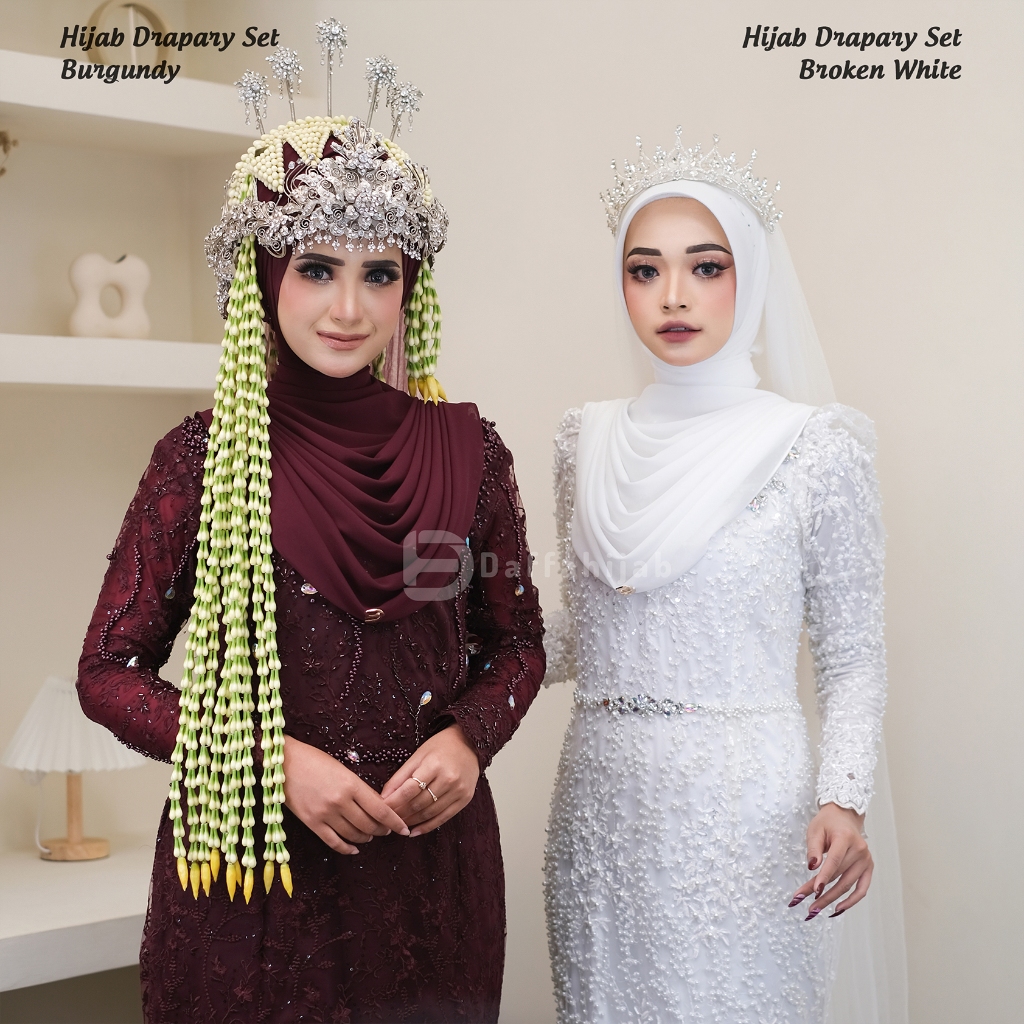 Jual Drapery instan hijab set malaysia by daffahijab | Shopee Indonesia