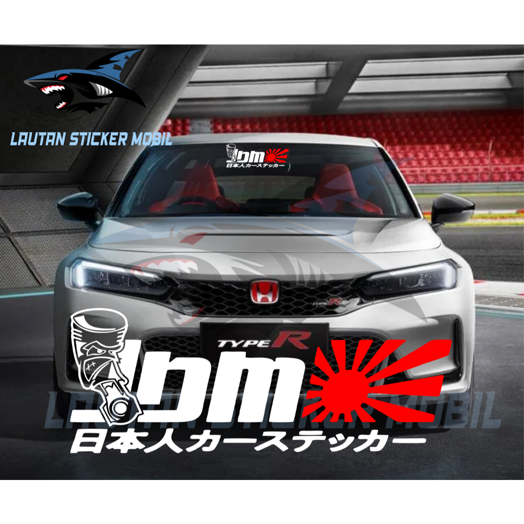 Jual sticker kaca mobil JDM JAPAN cutting Sticker kaca depan belakang ...