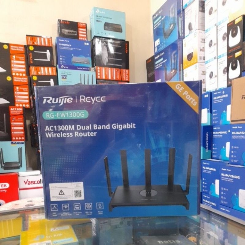 Jual Ruijie Reyee RG EW1300G AC1300M Dualband gigabit Wifi router ...