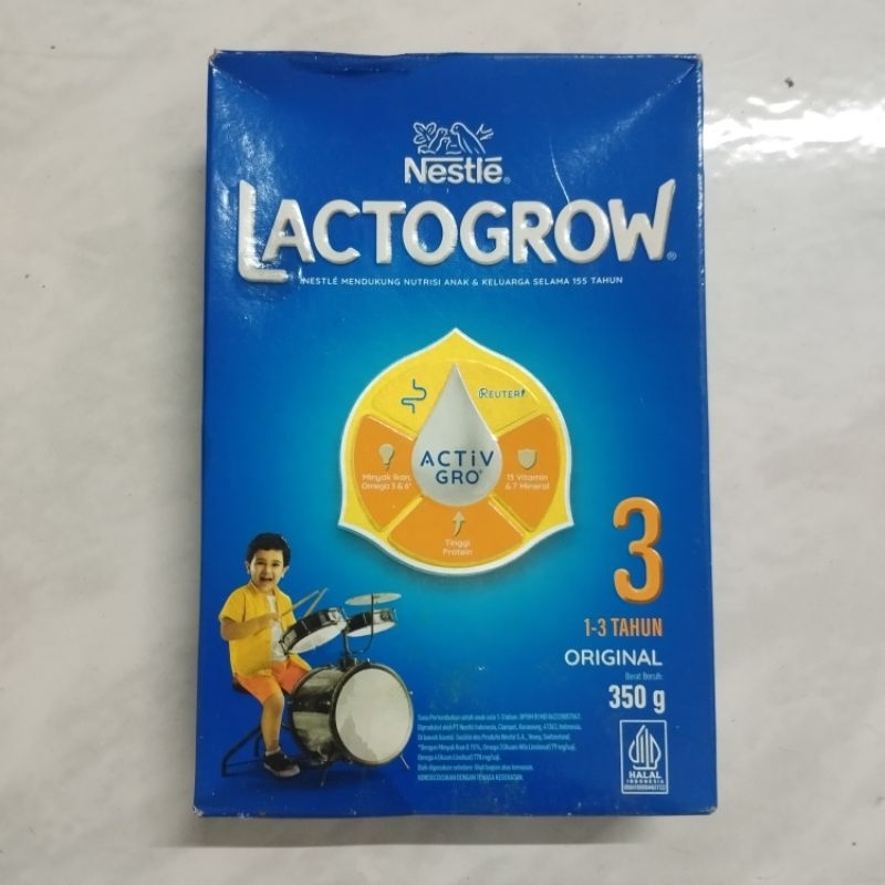 Jual Nestle Lactogrow 3 Original 350gr usia 1-3 tahun | Shopee Indonesia