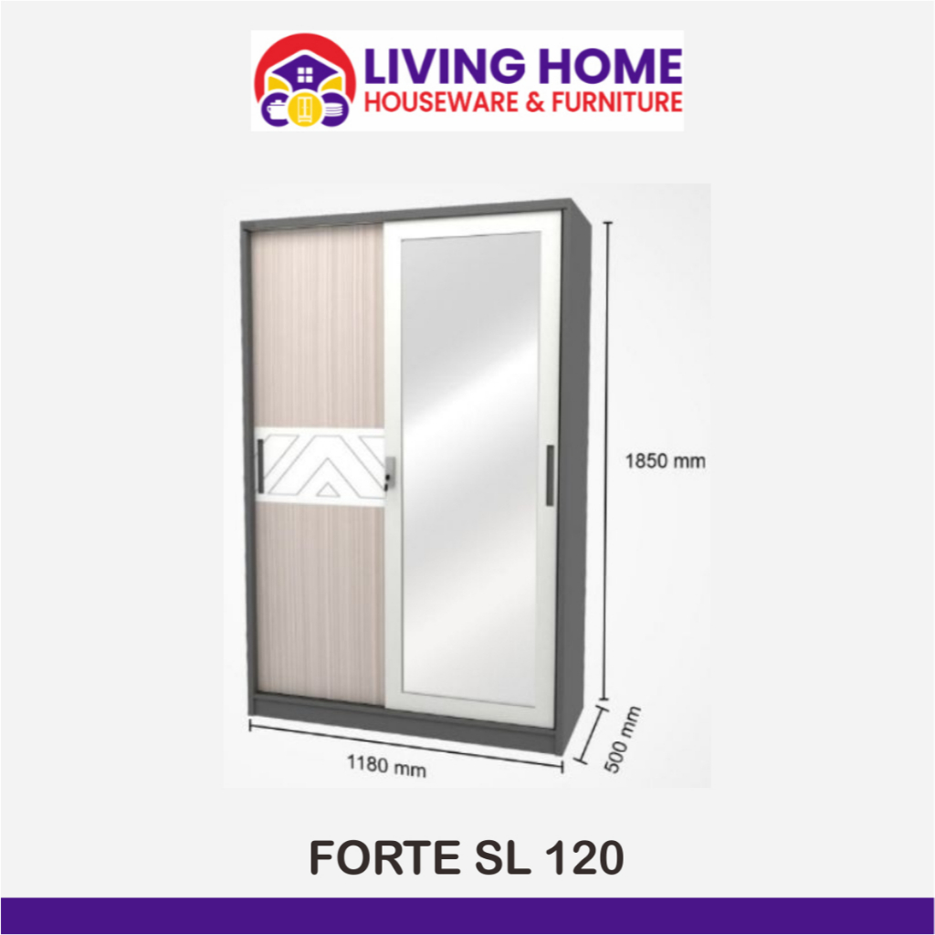 Jual Lemari Pakaian Besi Pintu Sliding | Shopee Indonesia