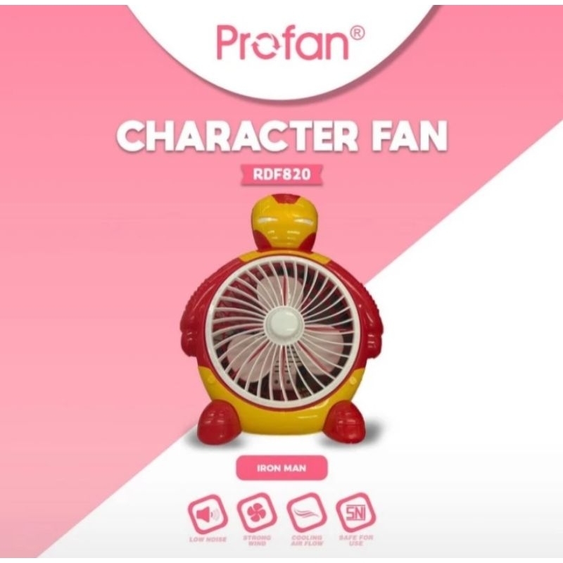 Jual Profan Kipas Angin Meja / Duduk / Box Fan karakter 8inch 8 inch ...