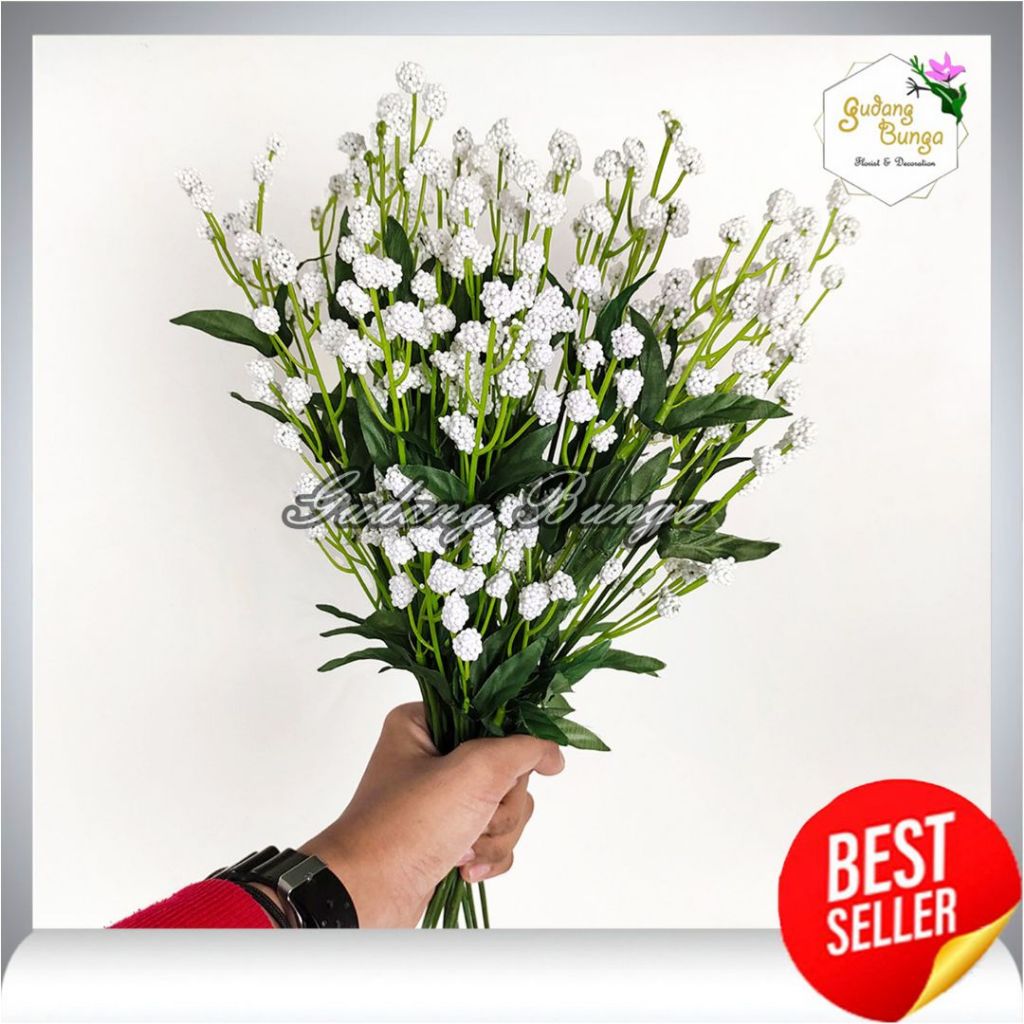 Jual [1Lusin] Bunga Gypso Gabus Baby Breath Rangkaian Hiasan Murah ...