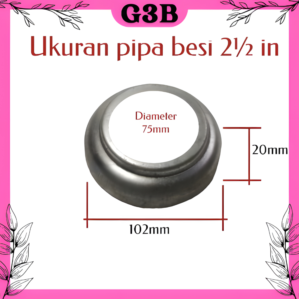 Jual Ring pipa bulat ukuran 2 1/2 inch tapak k ring cembung 2 1/2 in ...