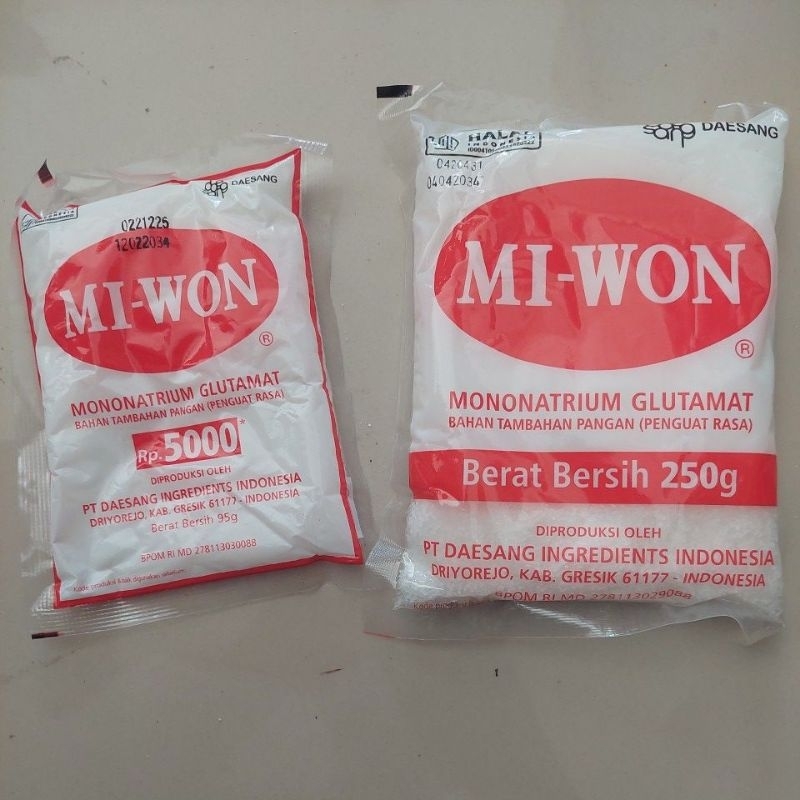 Jual Miwon Penyedap Rasa 250gr / Mi won 250gr / Mi-won 250gr | Shopee ...